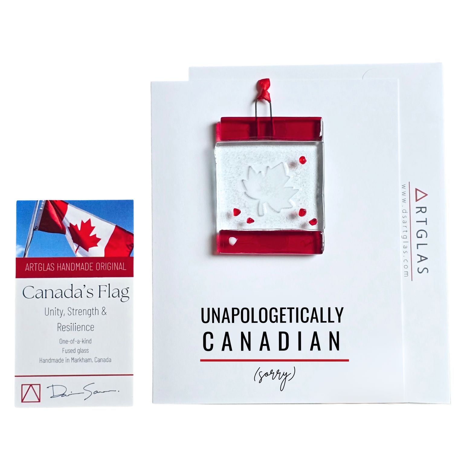 Canada's Flag Keepsake & Card - "Unapologetically Canadian, Sorry ...